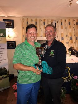 CONOR HAMILL RECEIVING HIS PRIZE FOR FIRST PLACE IN THE OPEN WEEK MEN’S 18 HOLE STROKEPLAY ...